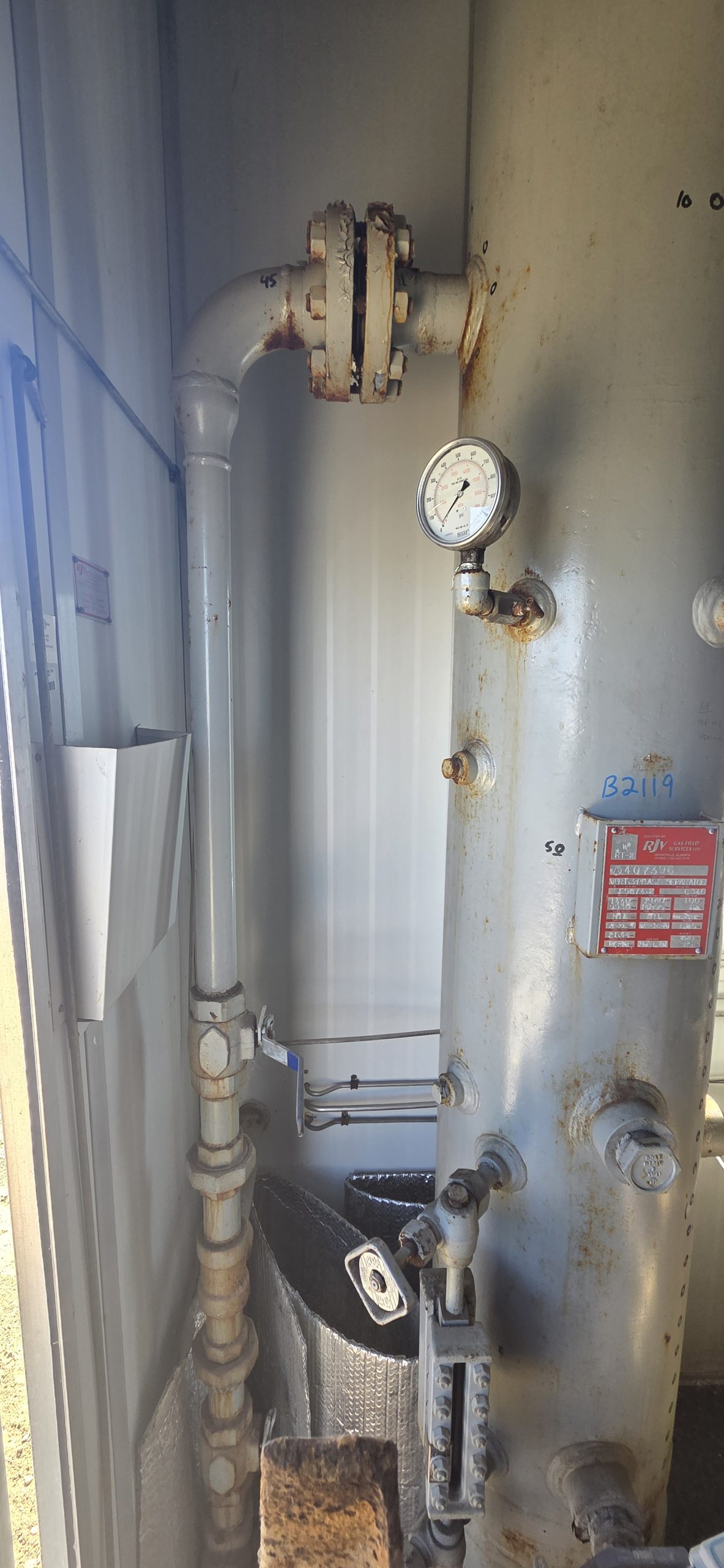 16" x 7'6" 1440psi Tank Separator Package - OTG - On The Ground ...