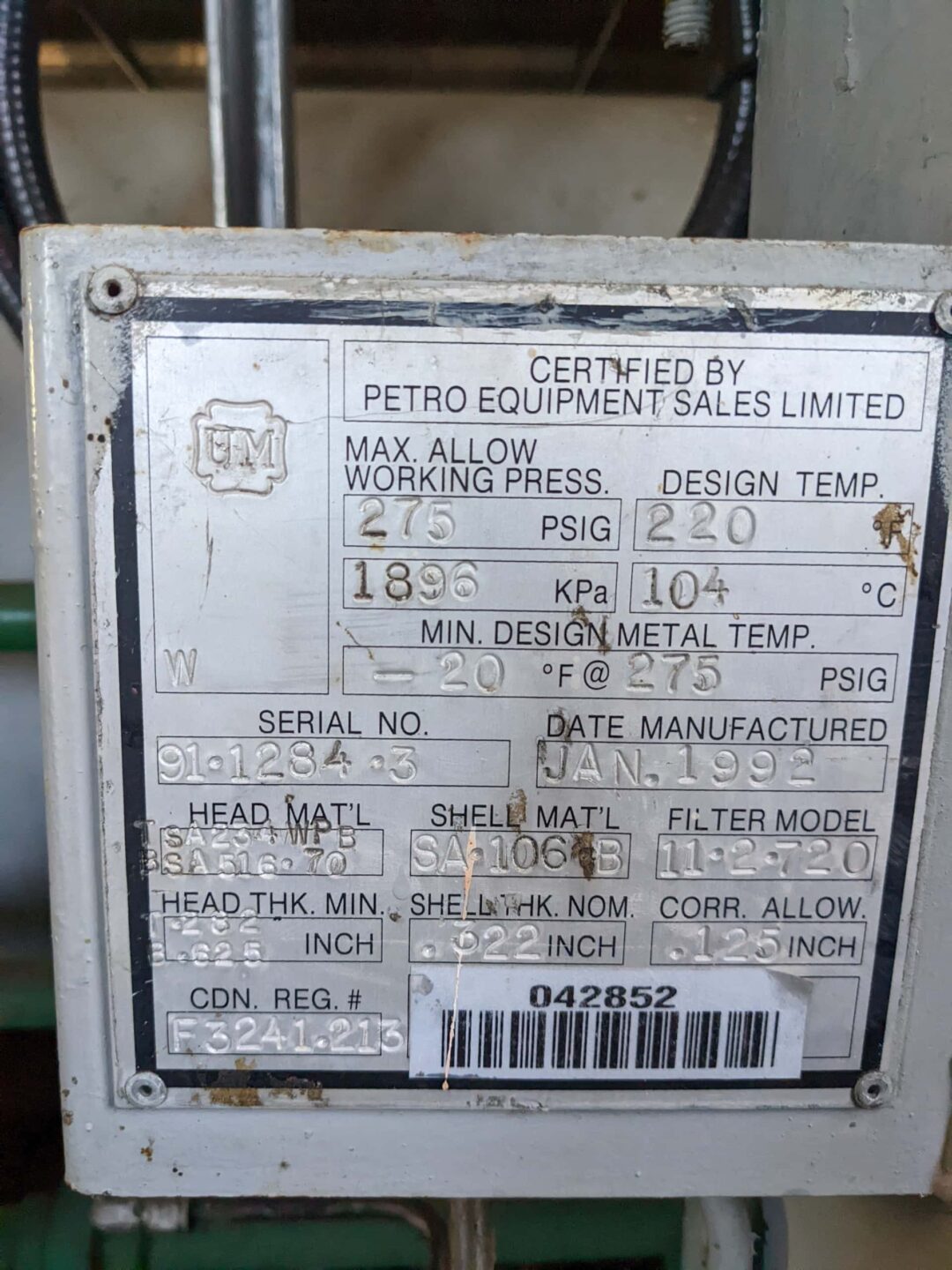 36" Sweet Glycol Dehy Package 1415psi - OTG - On The Ground Oilfield ...