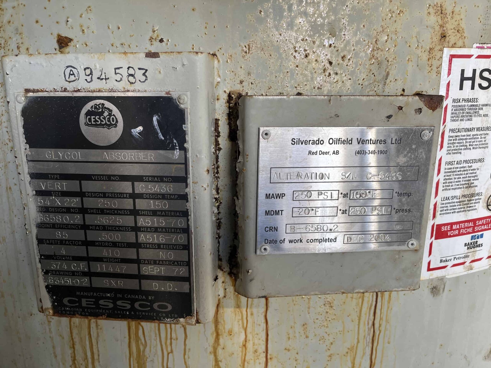 54"x22' Cessco/Silverado Sweetening Skid - OTG - On The Ground Oilfield ...